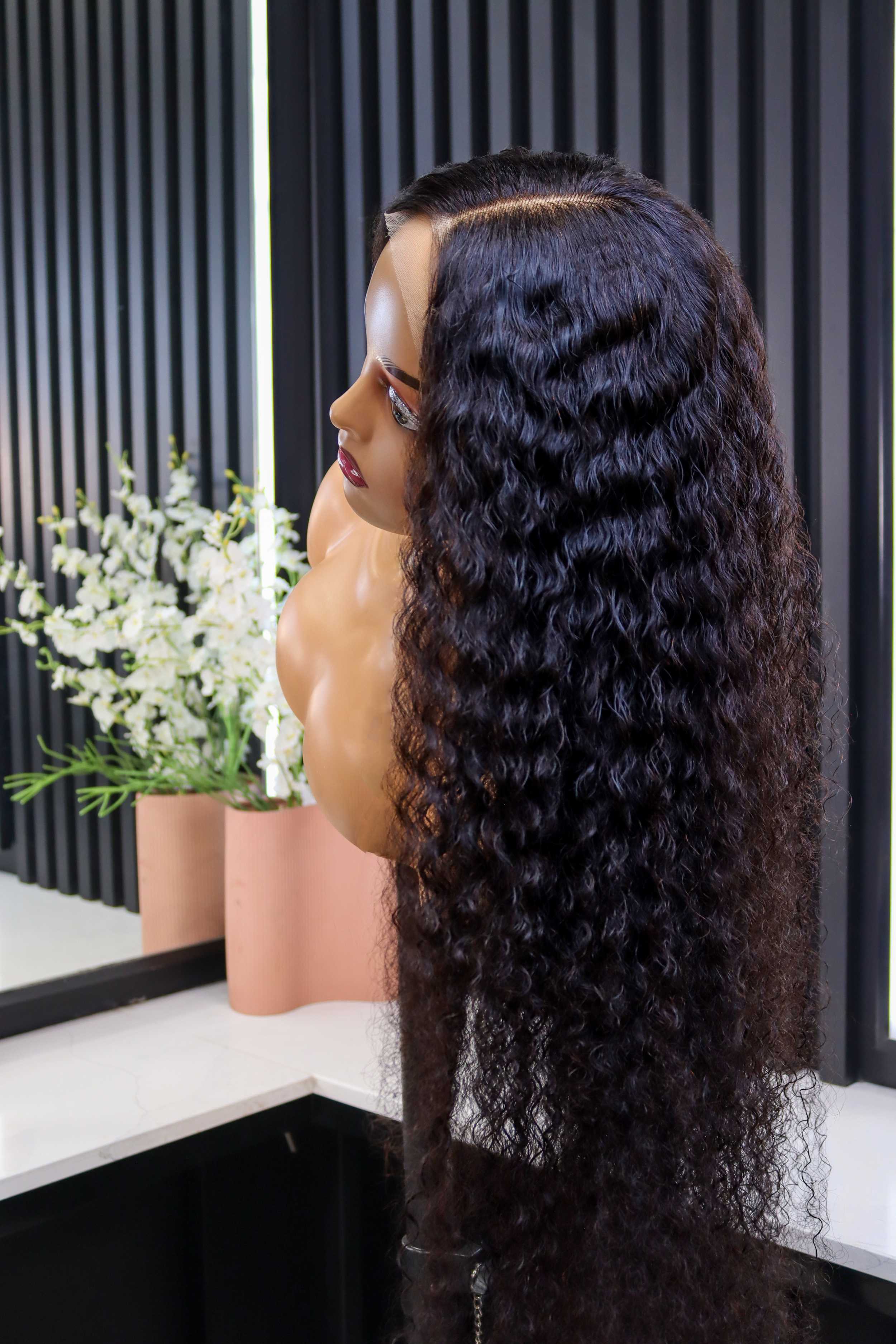 LAST UNIT AVAILABLE Peruvian HD 5x5 Lace Wig Water Wave 40 Inch