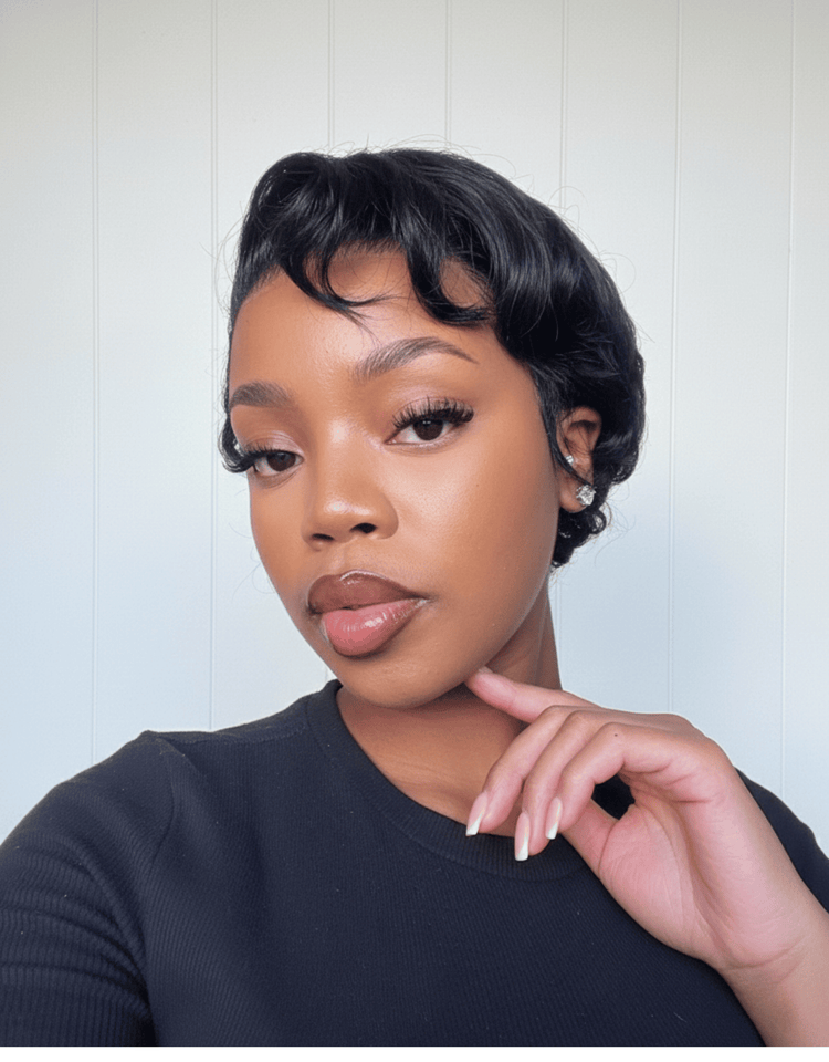 Brazilian 13x4 Lace Frontal Wig Pixie Cut Col